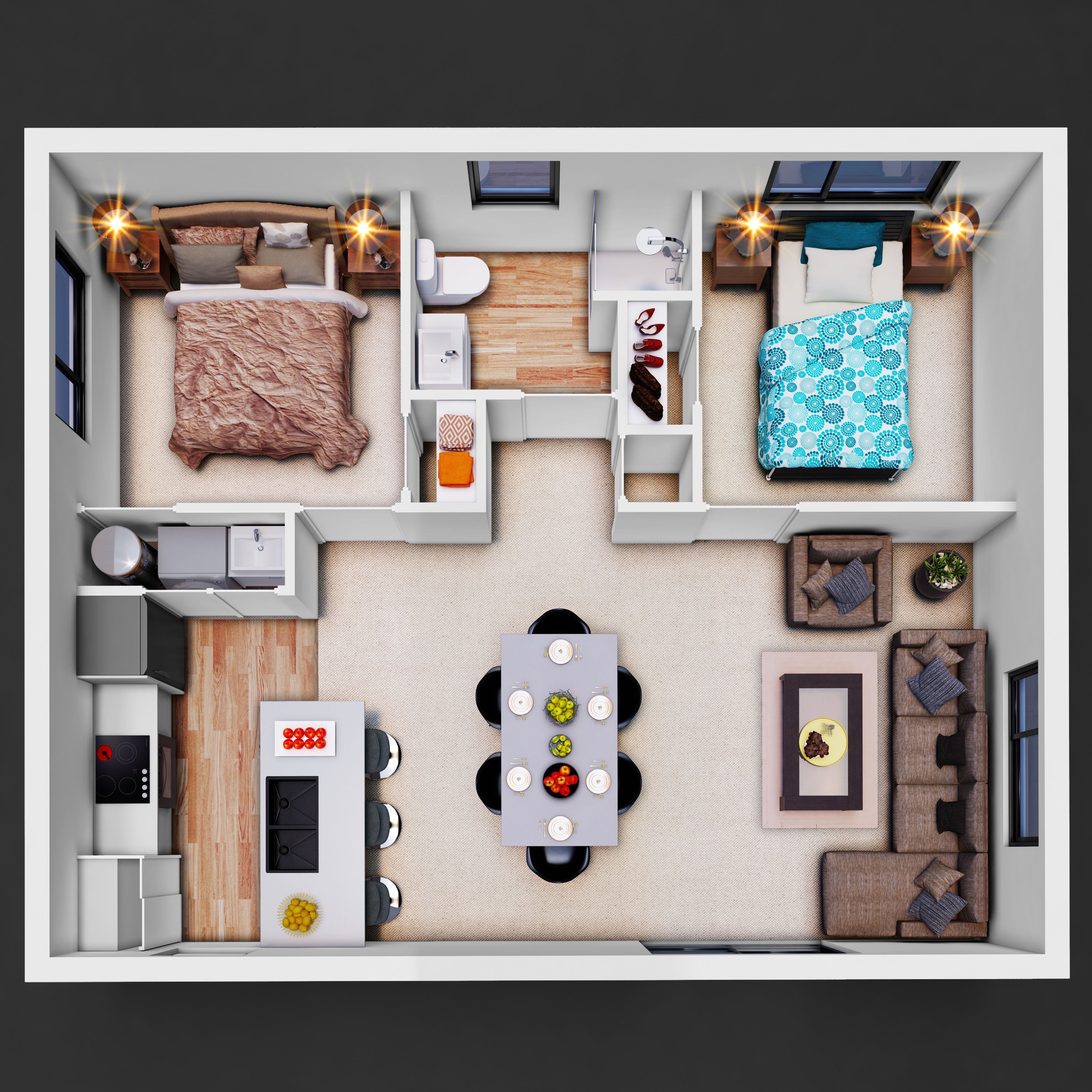 60 Sqm Floor Area House Design | Floor Roma